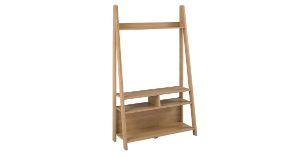 Tiva Oak Compact Ladder TV Unit