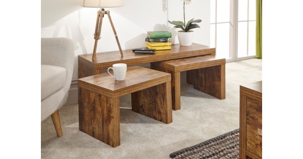 Jakarta Mango Living Room Long John Nest of Three Tables